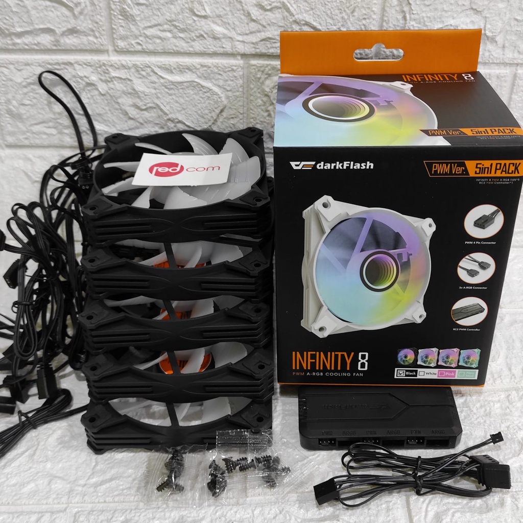 Jual Fan darkFlash INFINITY 8 A-RGB (5Fan) | Shopee Indonesia
