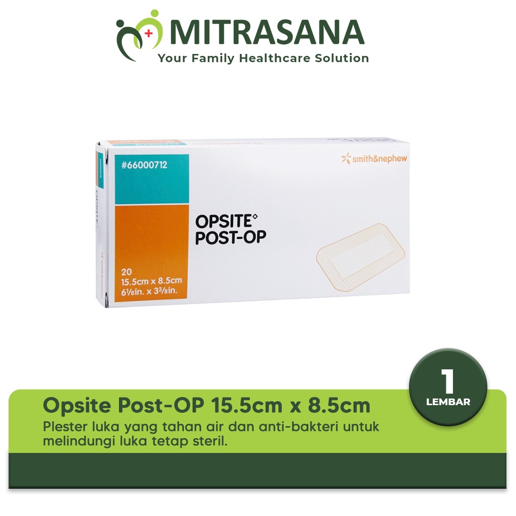Jual Opsite Post-Op - 15,5X8,5 Cm - Plester Luka Anti Air Dan Anti ...