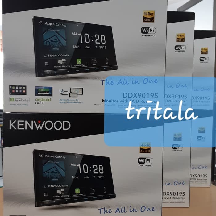 Jual OKE BGT !! Kenwood DDX9019S double din DDX 9019 Hires wireless carplay mirroring AL02 ...