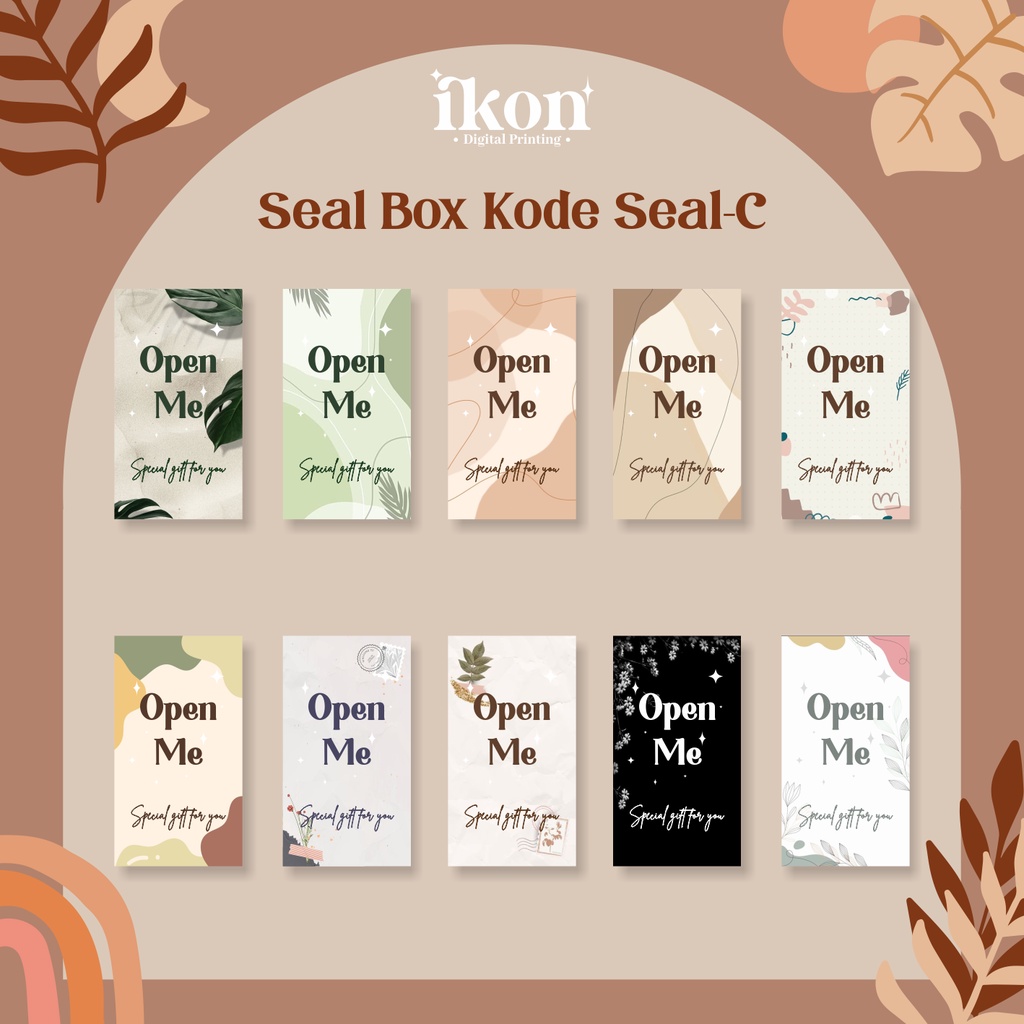 Jual SEAL STIKER SEGEL BOX, STICKER PACKAGING, LABEL, LOGO OLSHOP ...