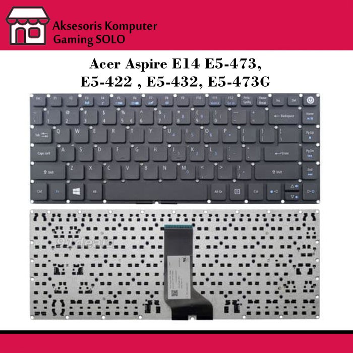 Jual Keyboard Laptop Acer Aspire E14 E5-473 E5-422 E5-432 E5-473G ...