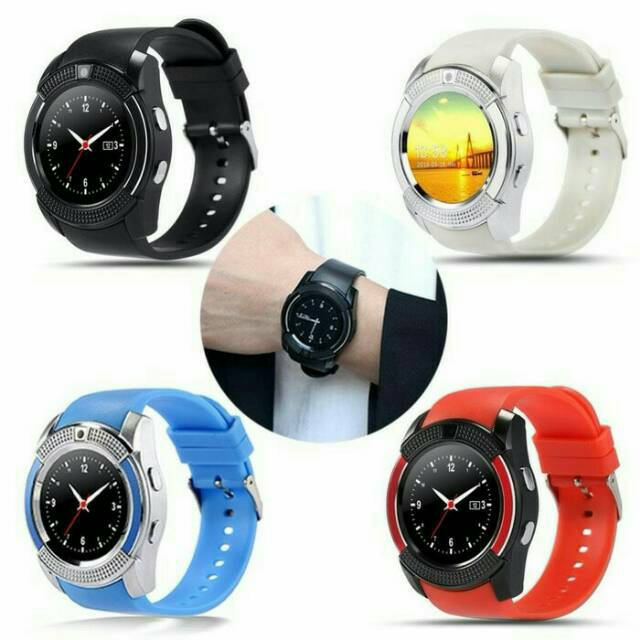 Jual Smartwatch V8 Bluetooth Support Sim Card, Memory Card Android ...