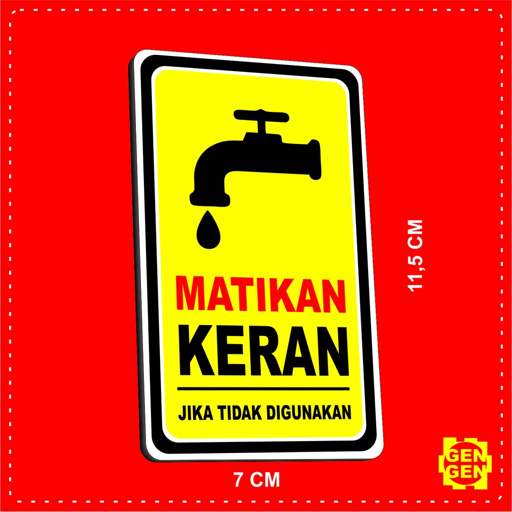 Jual MATIKAN KERAN BILA TIDAK DIGUNAKAN - KARET 2MM | Shopee Indonesia