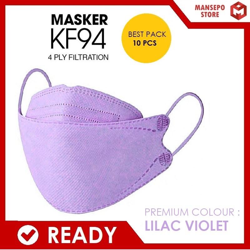 Jual MASKER KF94 LILAC ( ISI 10 PCS ) | Shopee Indonesia