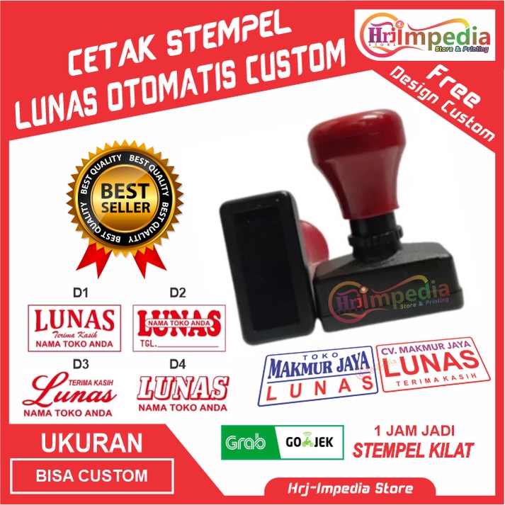 Jual Cetak Stempel Lunas Custom | Cetak Stempel Otomatis Logo Custom | Cetak Stempel Flash ...