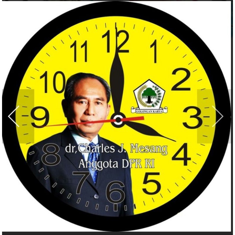Jual Jam dinding caleg diameter lingkaran 30cm bisa memilih warna ...