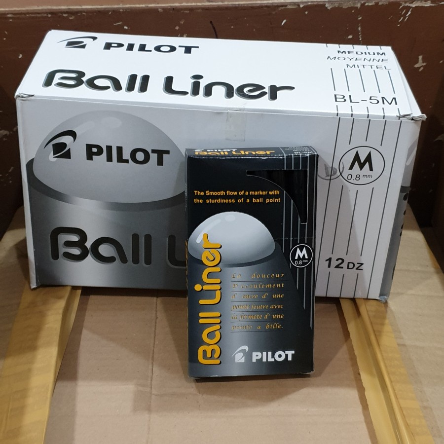 Jual Pulpen Pilot BallLiner M isi 12 pcs 0.8 mm Balliner Tanda Tangan ...