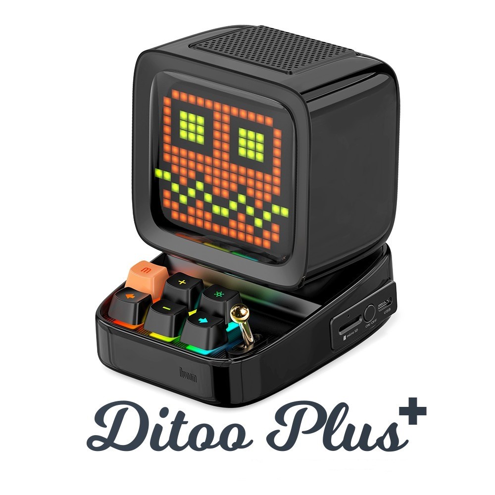 Jual Divoom Ditoo Plus Retro Pixel Art Bluetooth Portable Speaker Game