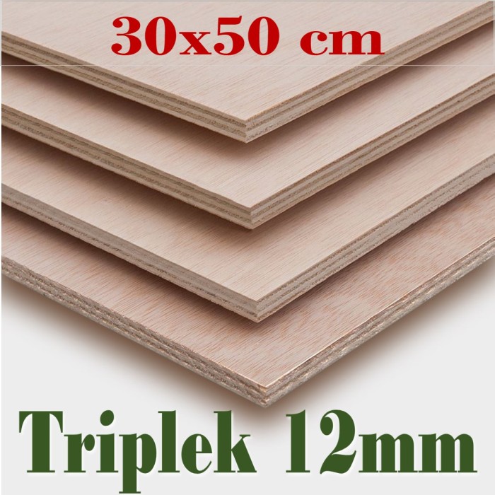 Jual Triplek 12mm 30x50 cm | Multiplek Plywood 12mm 50x30 cm | Shopee ...