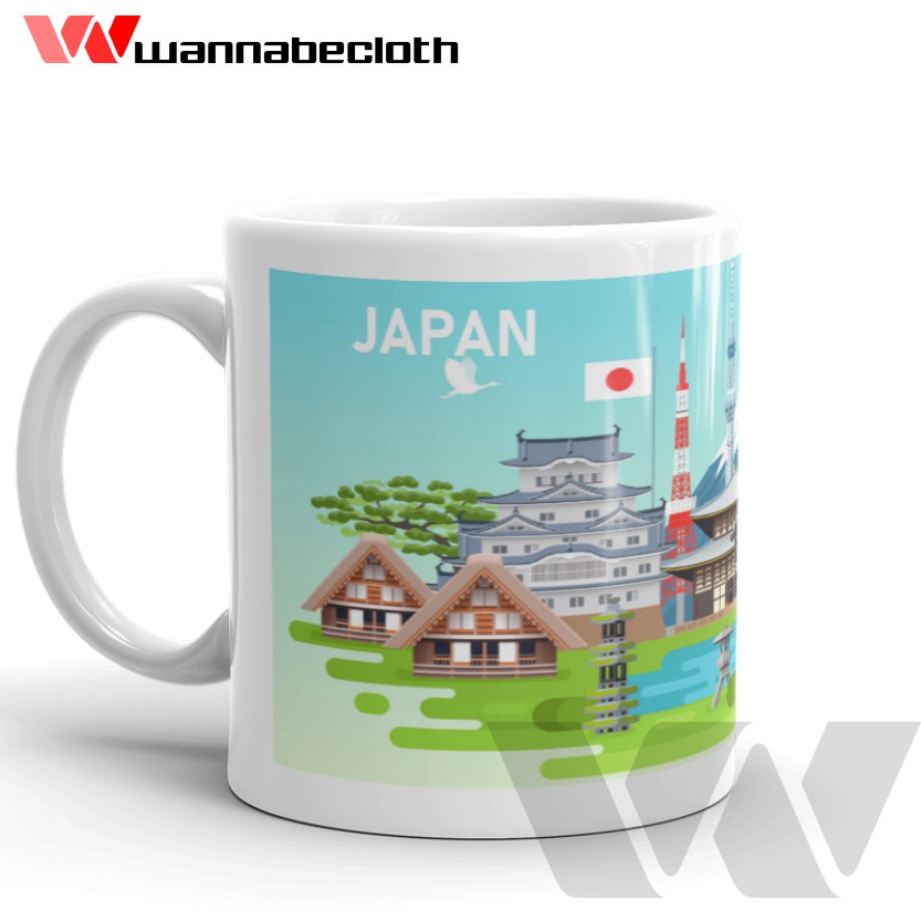 Jual Gelas Japan Culture Jepang Mug Japan Jepang Souvenir Japan Jepang ...