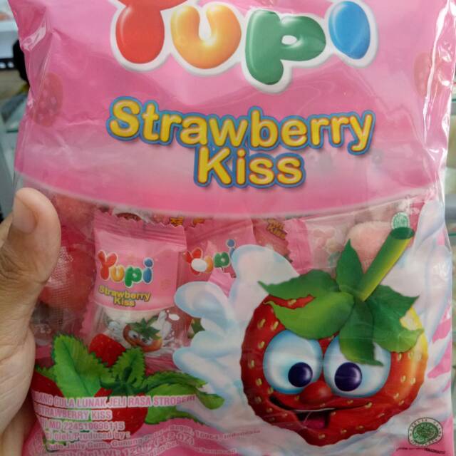 Jual Permen Yupi Strawberry Kiss | Shopee Indonesia