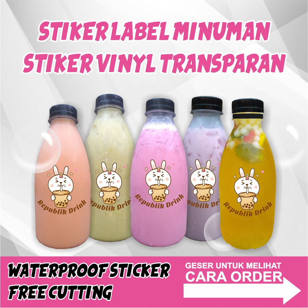 Jual STIKER MINUMAN / STIKER LABEL / STIKER OLSHOP / STIKER KEMASAN ...