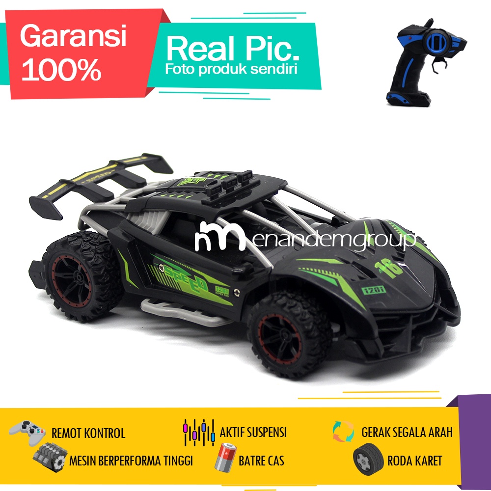 Jual Mainan Mobil Remot Kontrol RC Surpass Black Phantom Super Sport ...
