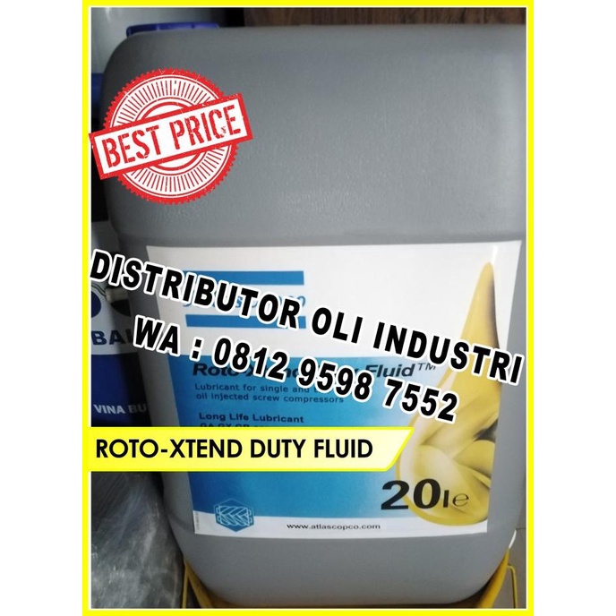 Jual Atlas Copco Roto Xtend Duty Fluid ( Oli Kompresor Atlas ) | Shopee ...