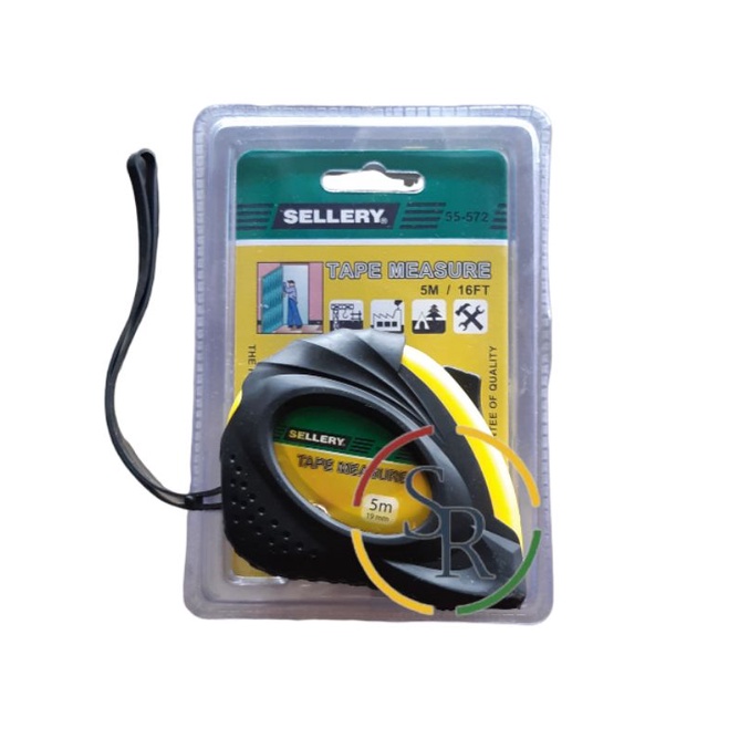 Jual Meteran karet Meteran tarik Meter Tukang Bangunan Meter 5 M x 19 ...