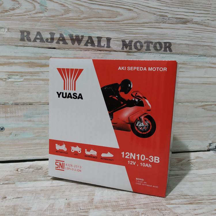Jual AKI YUASA BASAH 12N10 3B 12V 10Ah | Shopee Indonesia