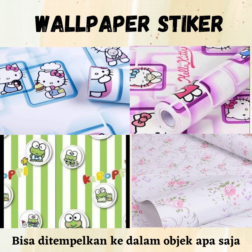 Jual [3PCS 2KG] STIKER RUANGAN DINDING RUMAH / WALLPAPER DINDING 45cm x ...