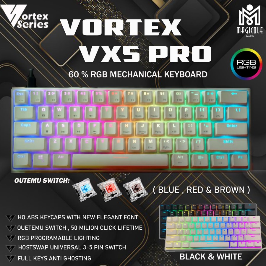 Jual VortexSeries VX5 Pro Mechanical Gaming keyboard | Shopee Indonesia