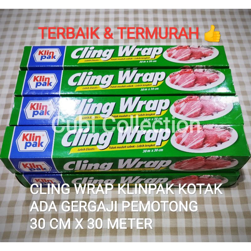 Jual KLINPAK CLING WRAP KLIN PAK 30CM X 30 METER KOTAK & REFILL TERBAIK ...