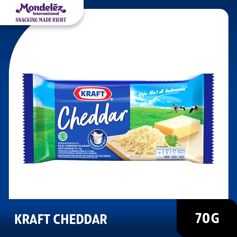 Jual Kraft Keju Cheddar Midi 70gr - 1 pack | Shopee Indonesia