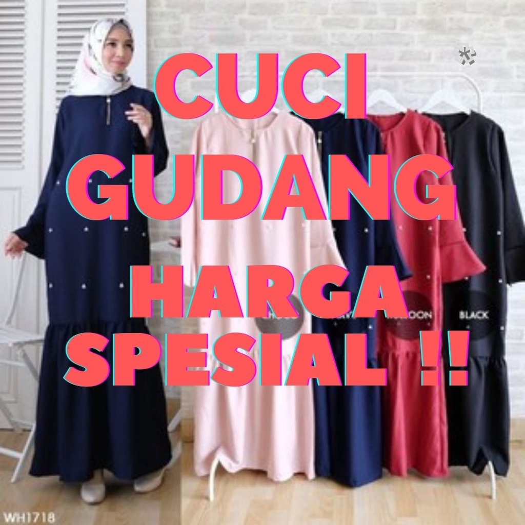 Jual CUCI GUDANG MERMAID DRESS Baju Wanita Pakaian Muslimah Dress ...