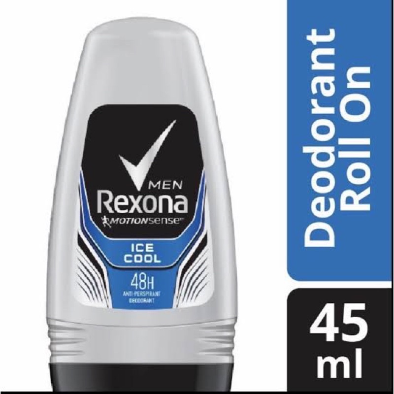 Jual Rexona Men Anti Perspirant Deodorant Roll On Ice Cool 45 ml | Shopee Indonesia