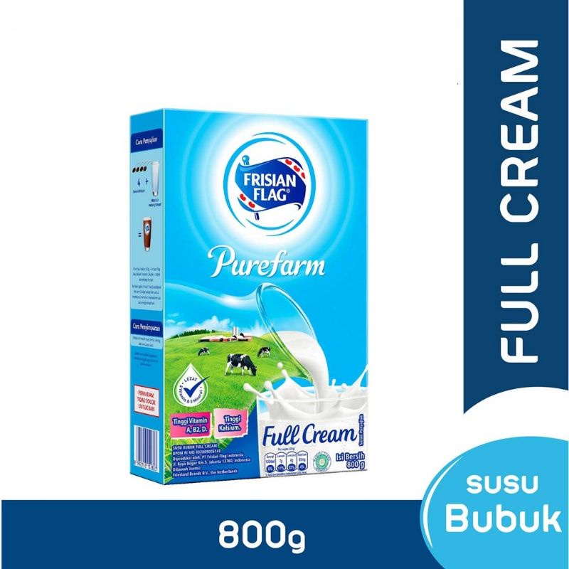 Jual FRISIAN FLAG FULL CREAM 800 GRAM | SUSU BUBUK FULLCREAM 800 GR | SUSU BENDERA COKLAT 800GR ...