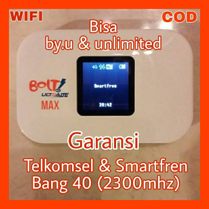 Jual Modem Wifi Mifi 4G Unlock Bolt Ultralite Slim Dan Max | Shopee ...