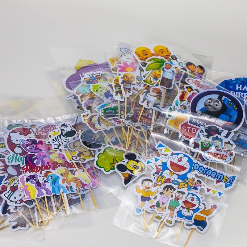 Jual topper cake karakter anak #toppercake #topperkartun | Shopee Indonesia