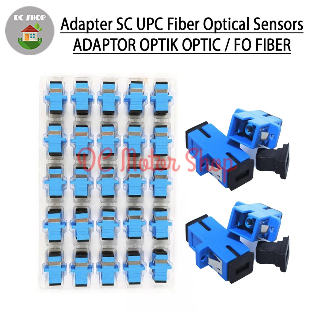 Jual Adapter SC UPC Fiber Optic Connector Adaptor SC UPC Fiber Optik FO ...