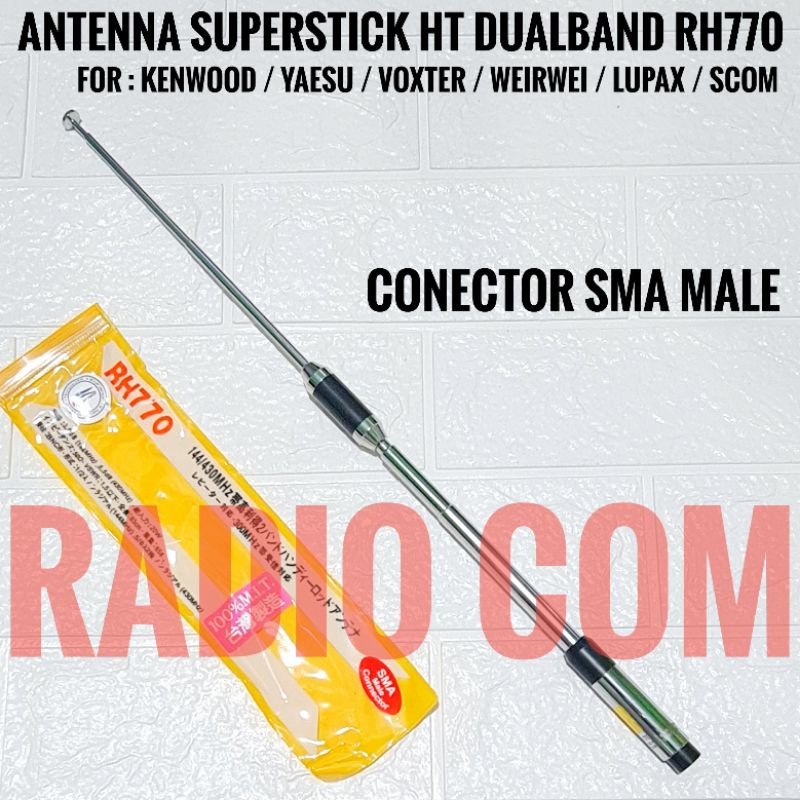 Jual ANTENA HT DUALBAND SUPERSTICK HT KENWOOD YAESU VOXTER T10 LUPAX WEIRWEI UV888 FIRSTCOM FC27 ...
