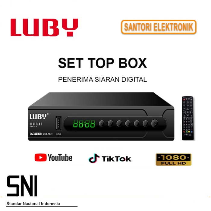 Jual SET TOP BOX LUBY DVB-T2-01 RECEIVER STB SIARAN DIGITAL | Shopee Indonesia