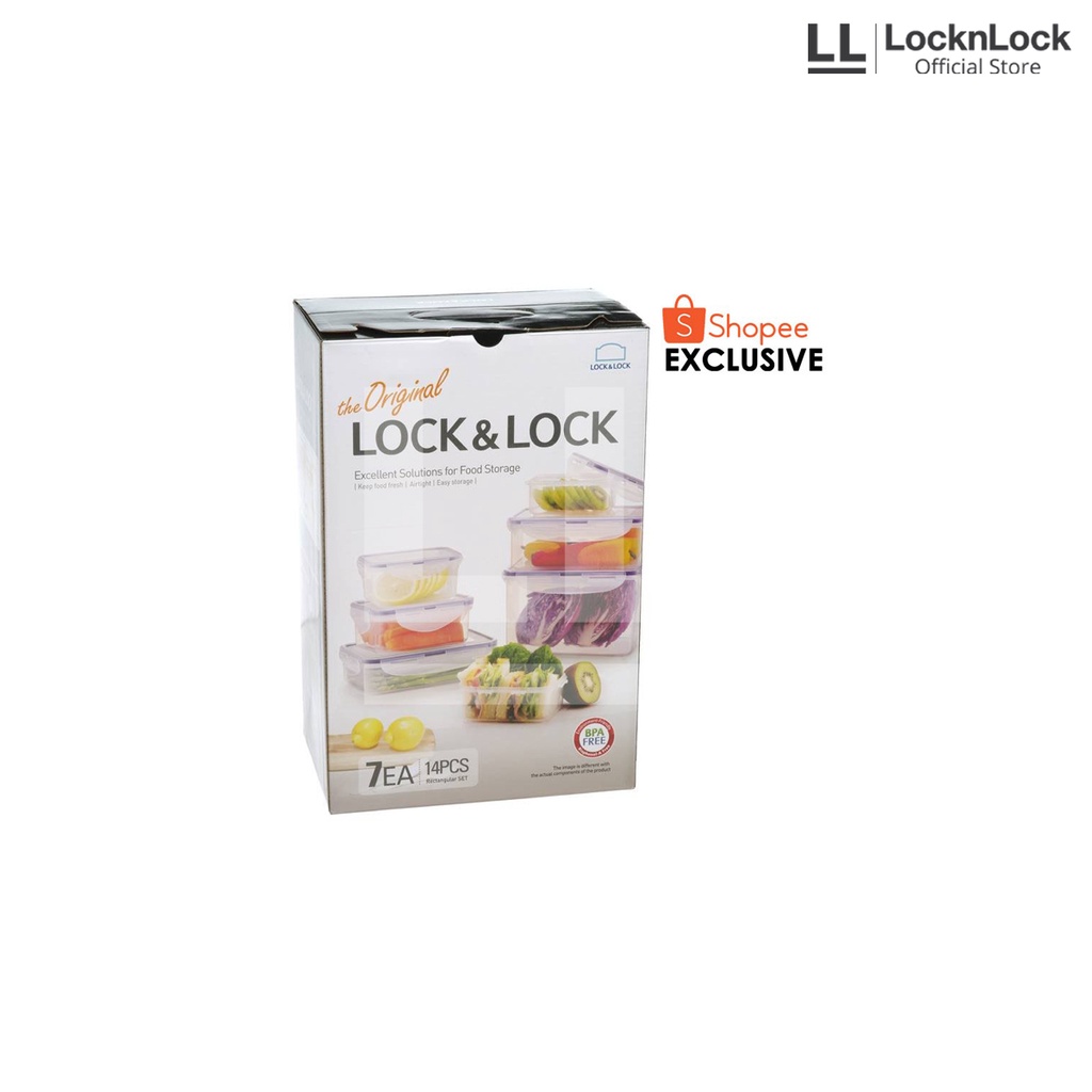 Jual LocknLock Classic Special Gift Set Isi 7 Pcs - HPL809BS | Shopee ...