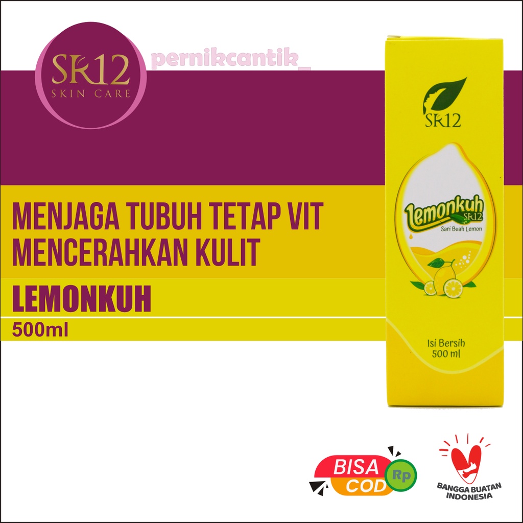 Jual LEMONKUH SR12 500 ML/SARI BUAH LEMON PENURUN BERAT BADAN/UNTUK ...
