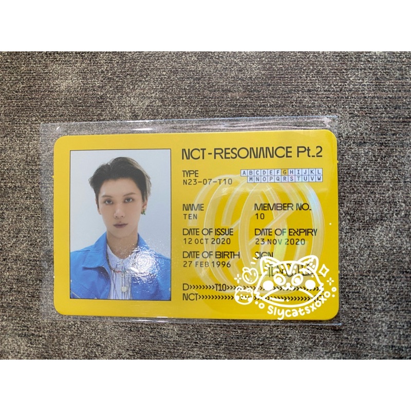 Jual ten resonance id card nct | Shopee Indonesia
