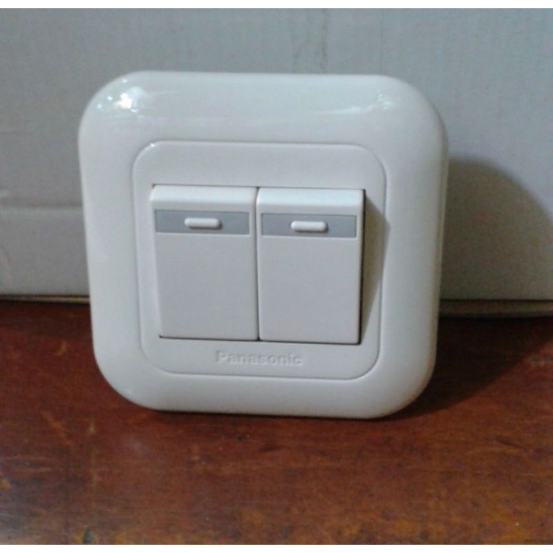 Jual saklar seri panasonic saklar 2 gang panasonic saklar double inbow ...