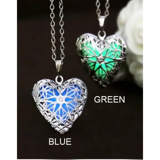 Jual Liontin Hati Heart Necklace Gift Hadiah Fosfor Glow In The Dark ...