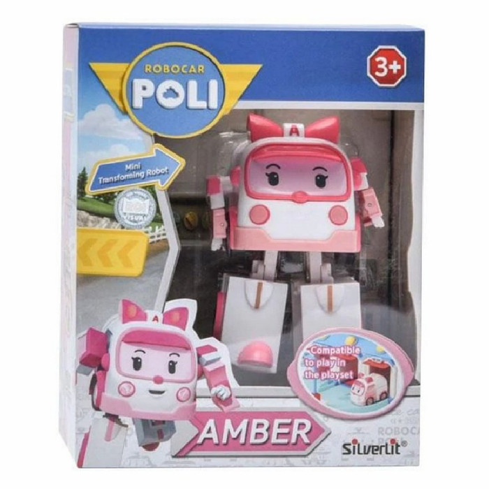 Jual Robocar Poli Mini Transforming Robot Amber 83047 Mainan Anak ...