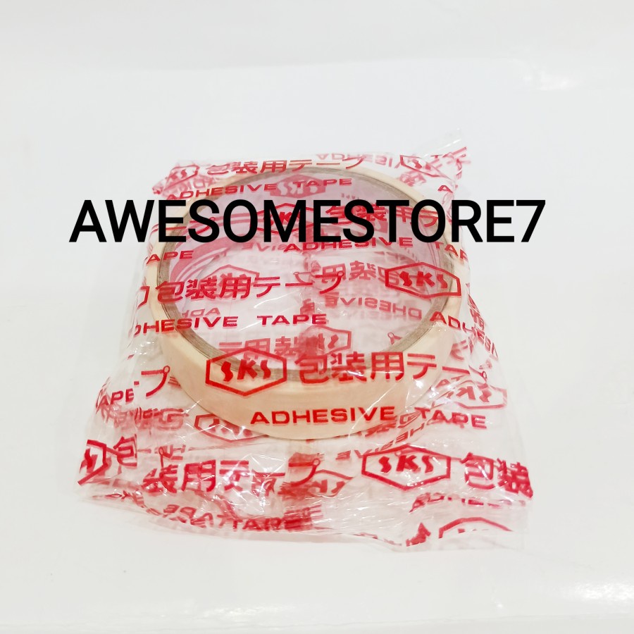 Jual SKS Lakban Kertas 1" Inch x 12 meter Isolasi Lem Kertas Cat Mobil ...