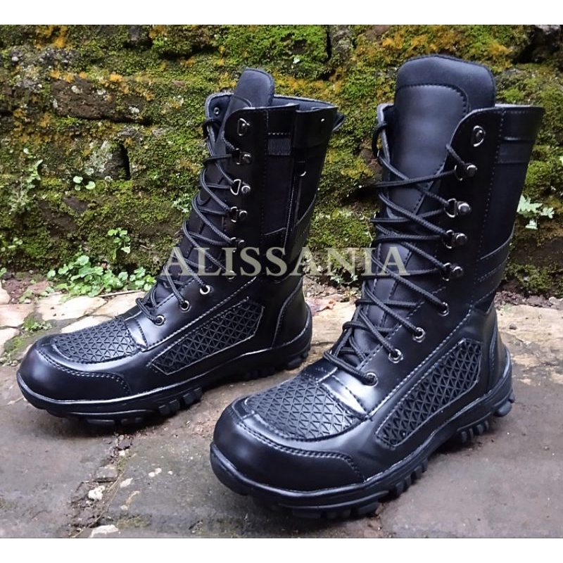 Jual SEPATU SAFETY PDL KARET PRIA TNI/POLRI/SECURITY SOL PVC | Shopee ...