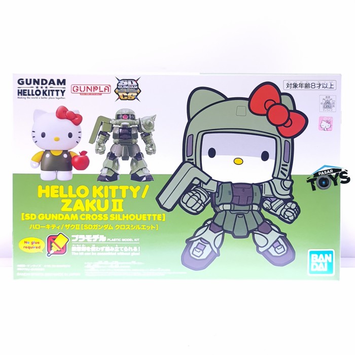 Jual Hello Kitty /Zaku II SD Gundam Cross Silhouette Gundam Model Kit ...