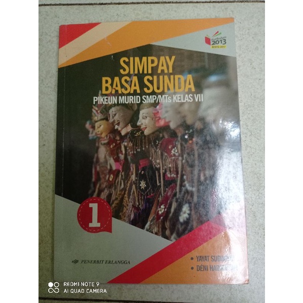 Jual buku simpay basa sunda 1 bahasa sunda kelas 7 smp mts kurikulum 2013 erlangga | Shopee ...