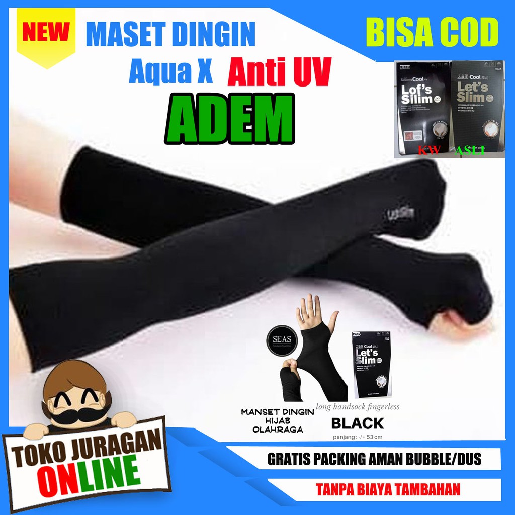 Jual MANSET DINGIN ANTI UV AQUA X Manset Hijab Olahraga Sepeda Anti ...