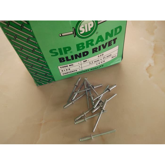 Jual Paku rivet 3.2mm x 11mm / Paku rivet 3.2 mm / Paku rivet 440 Sip ...