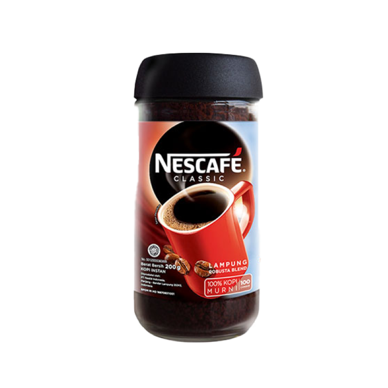 Jual NESCAFE Classic Kopi Instan Kopi Hitam 200g Jar | Shopee Indonesia