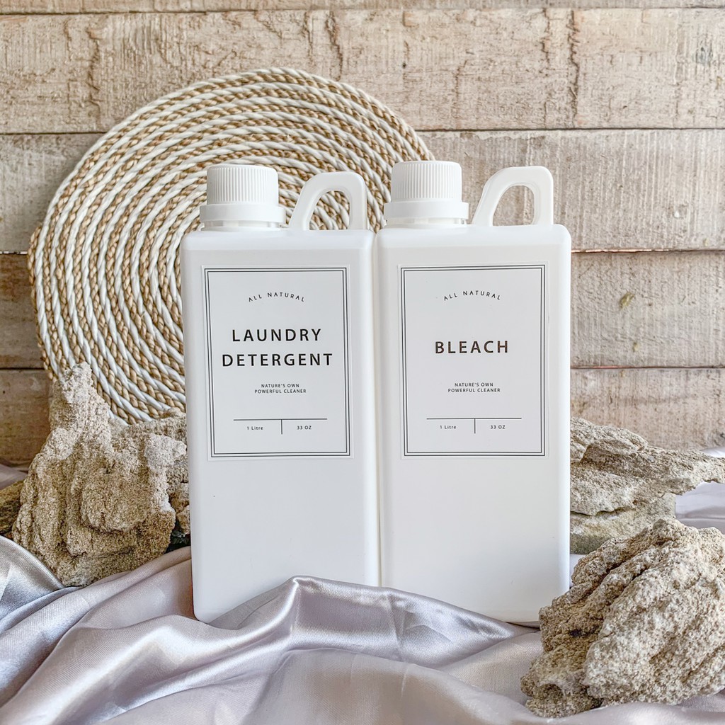 Jual Modern Botol Organizer Aesthetic Refill Laundry Cleaning / Tempat ...