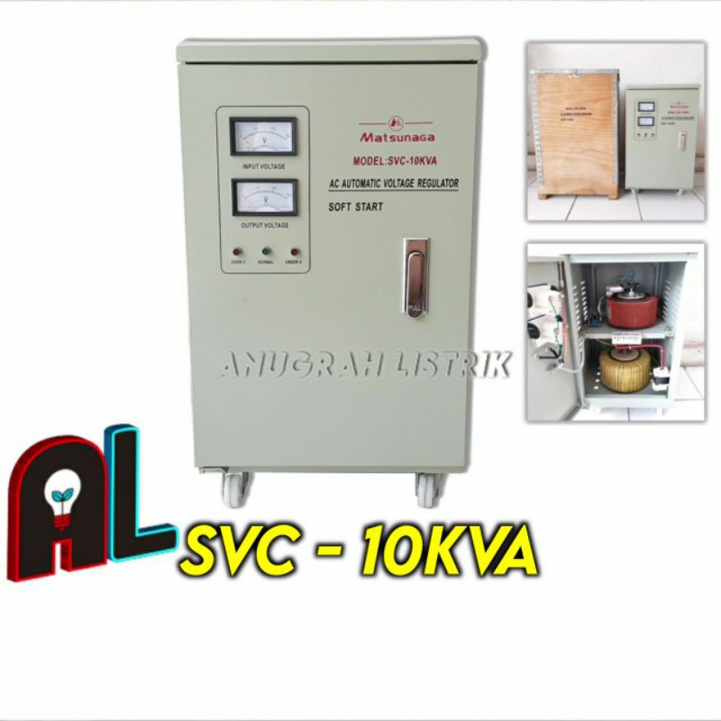 Jual MATSUNAGA Stabilizer SVC-10KVA Stavol 10000VA Stavolt 10.000 Watt ...