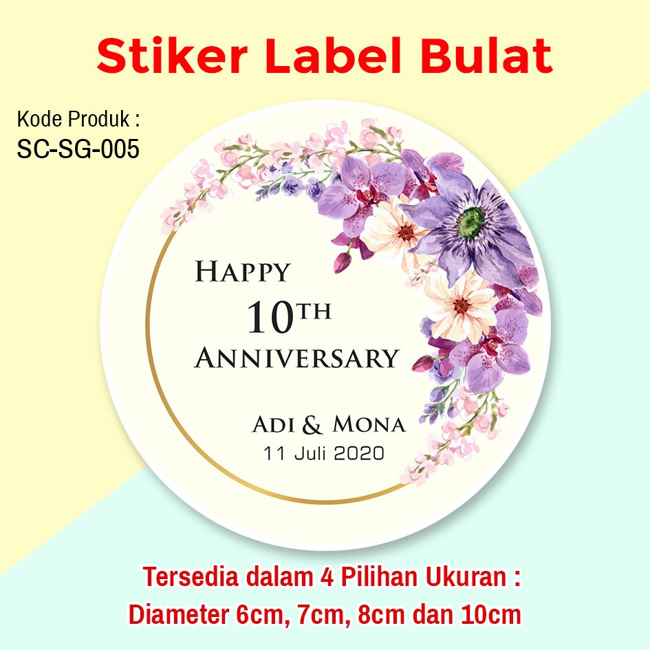 Jual STIKER LABEL SEGALA ACARA ULANG TAHUN PERNIKAHAN SYUKURAN SOUVENIR ...