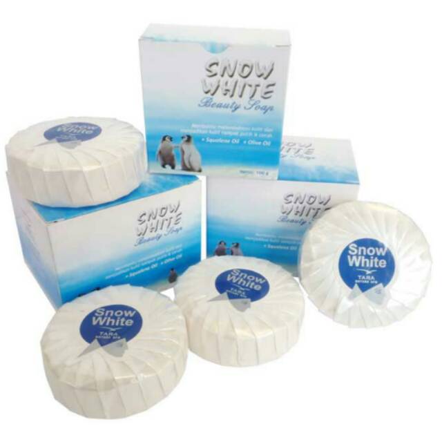 Jual SABUN PEMUTIH SNOW WHITE BEAUTY SOAP DENGAN OLIVE OIL & SQUALENE ...