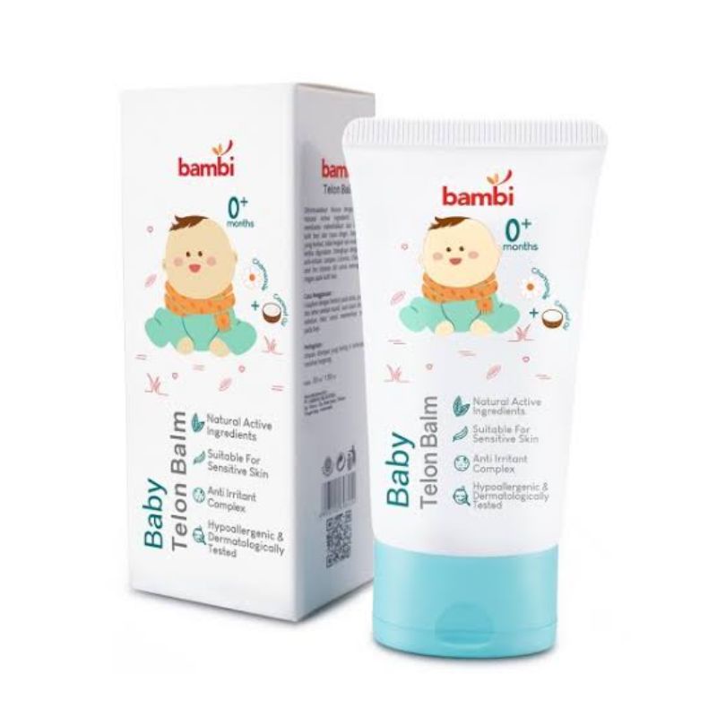 Jual Bambi Baby Telon Balm 50ml - Bambi Telon Krim Bayi - Minyak Telon ...